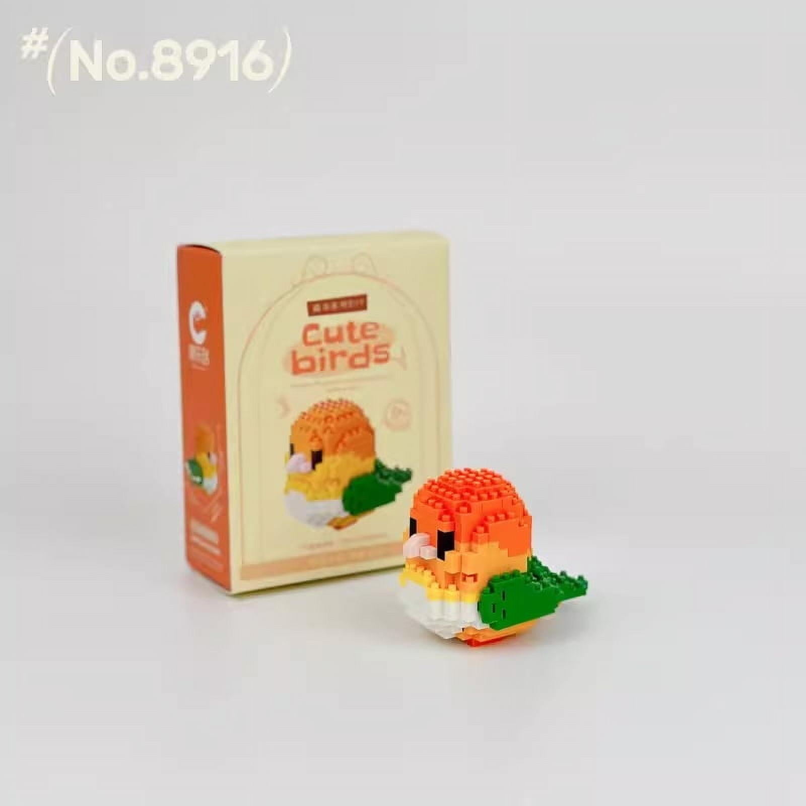 Moe Bird series building block toys assembly, table ornaments, children ...