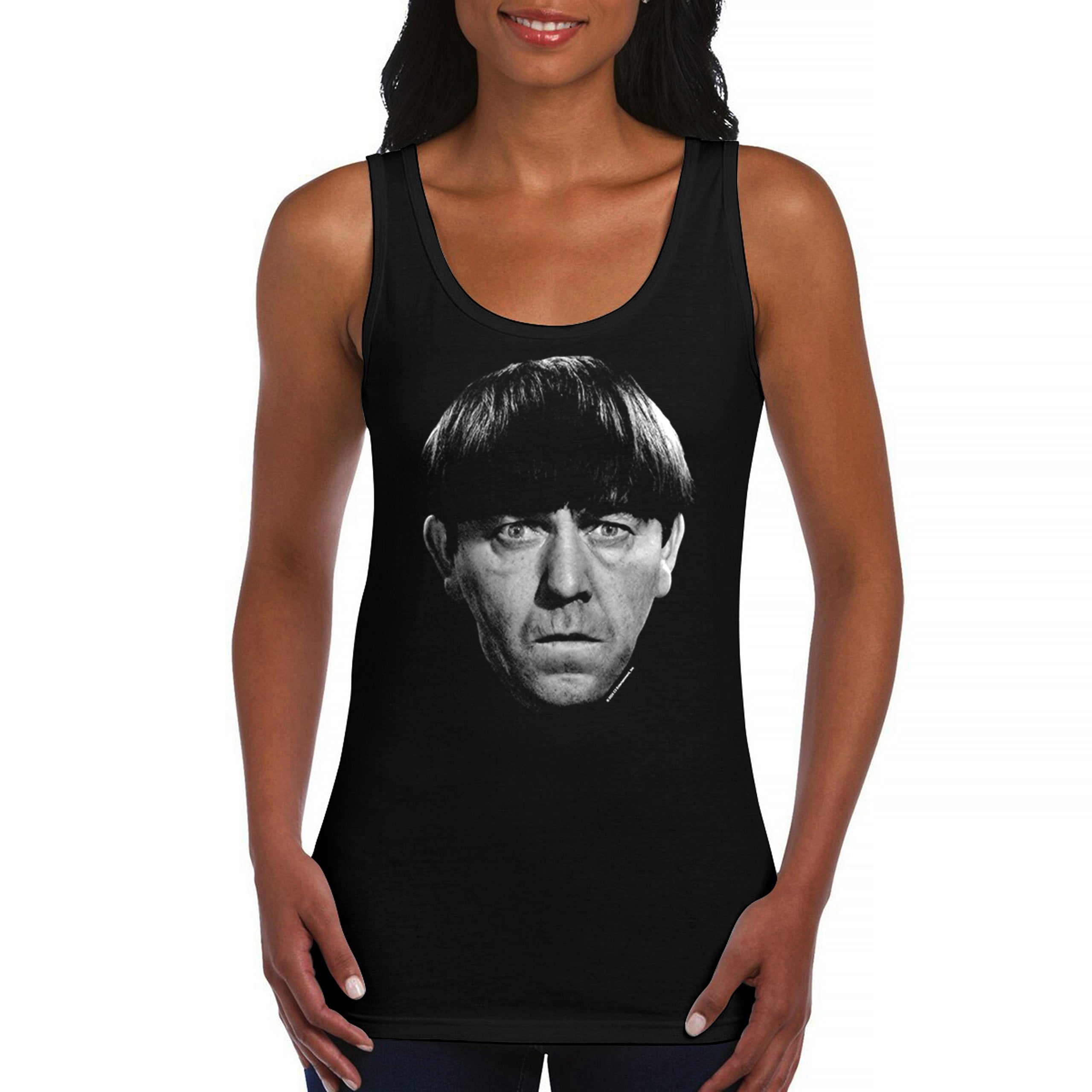 Moe The Three Stooges Women's Tank Top Wise Guys Curly Larry Shemp ...