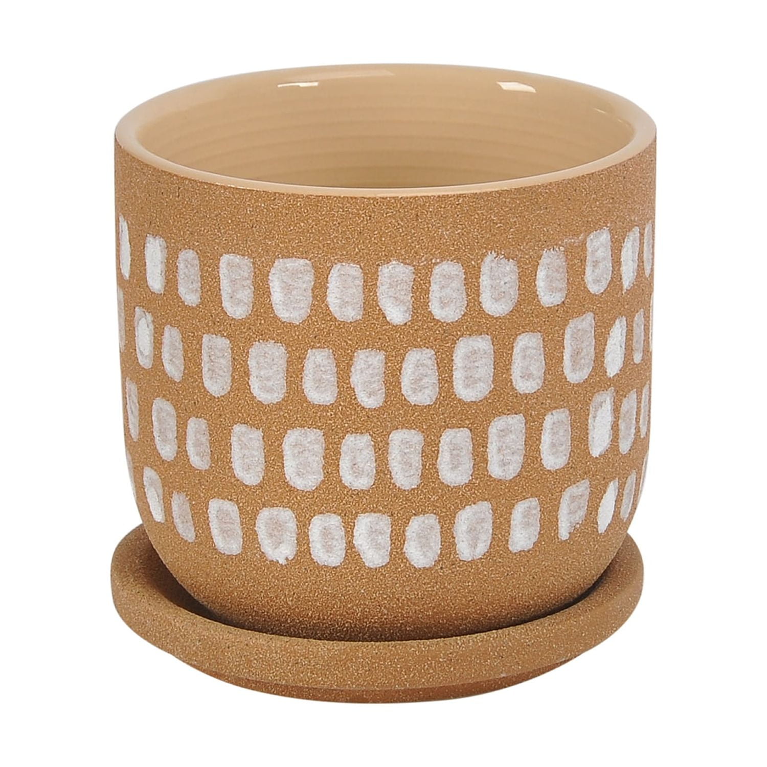 Moe's Home Collection 5.75" Handmade Ceramic Botanical Planter in ...