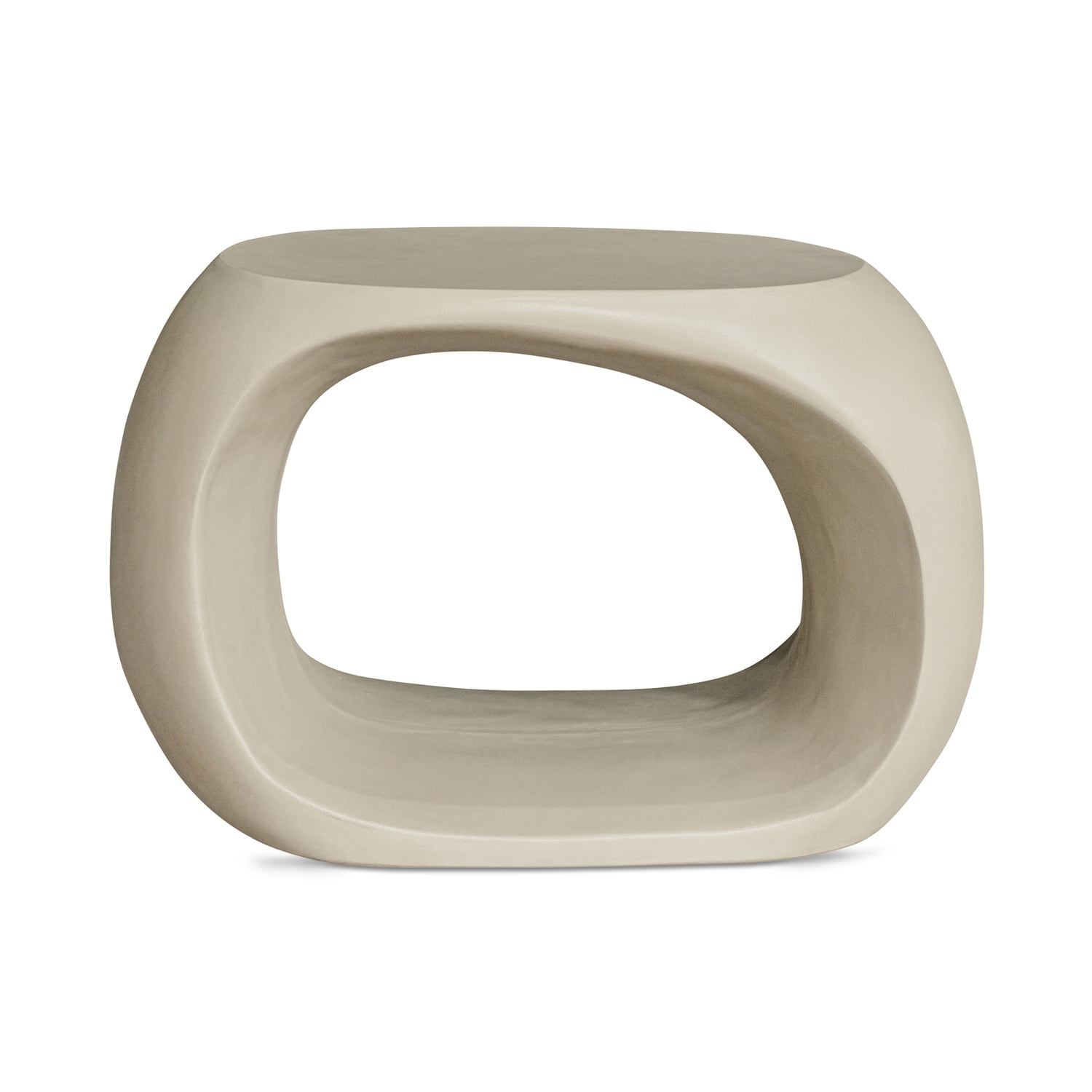 Moe's Home Collection ALBERS Stone Outdoor Stool White Color - Walmart.com