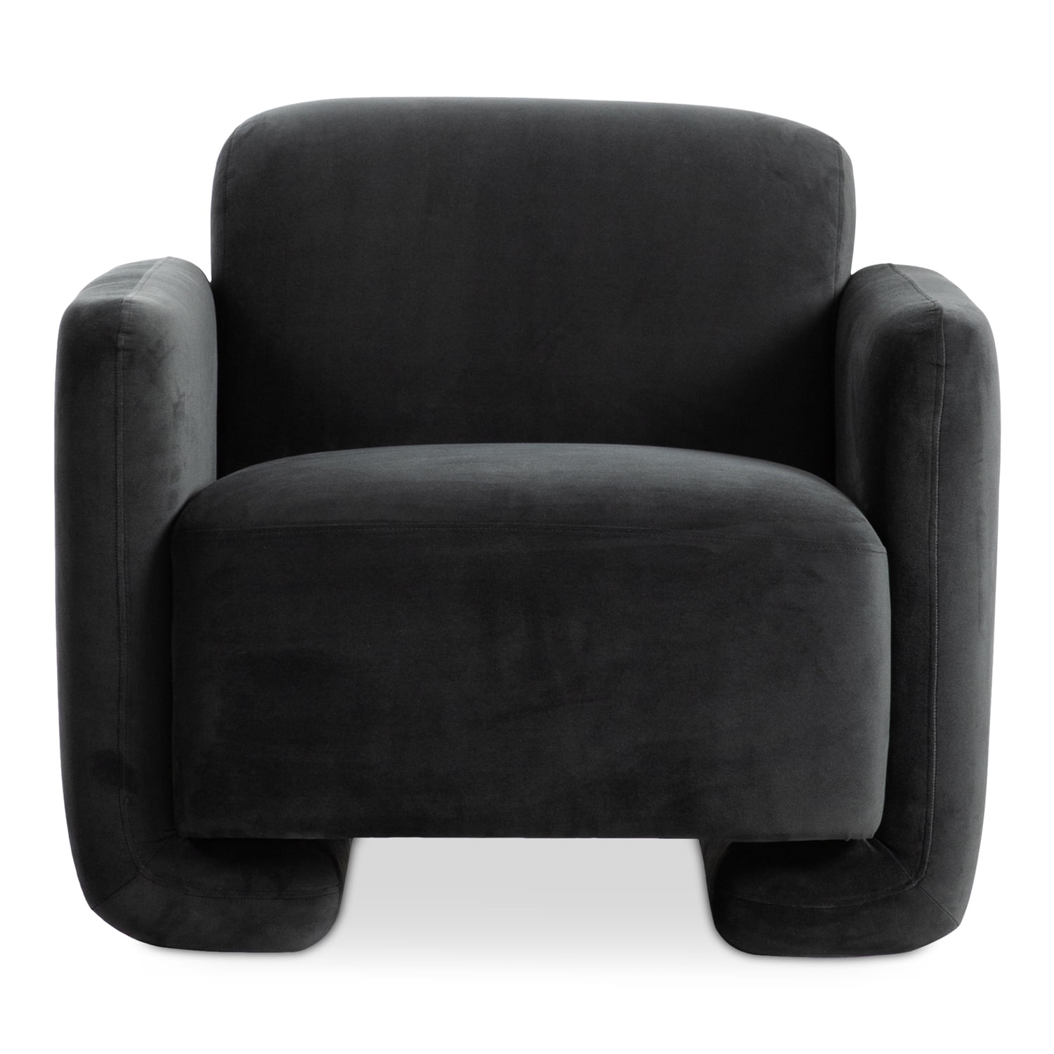 Moe's Home Collection Fallon Accent Chair Shadow Grey Fabric Chairs ...