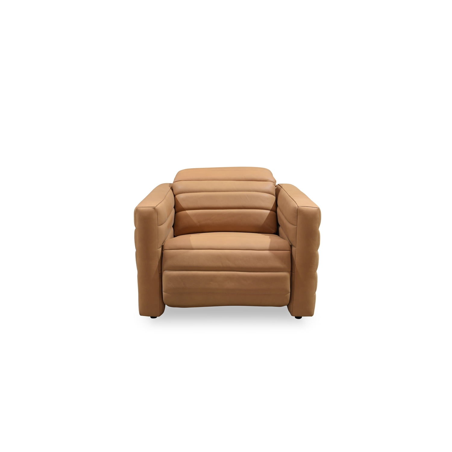 Moe's Home Collection Juno Occasional chair Leather Brown - Walmart.com