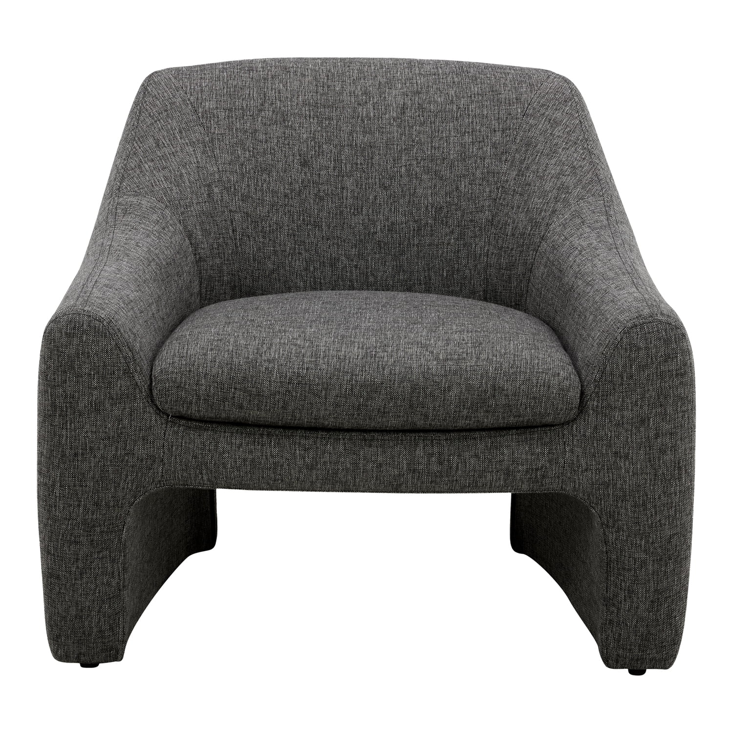 Moe's Home Collection Kenzie Accent chair Fabric gray - Walmart.com