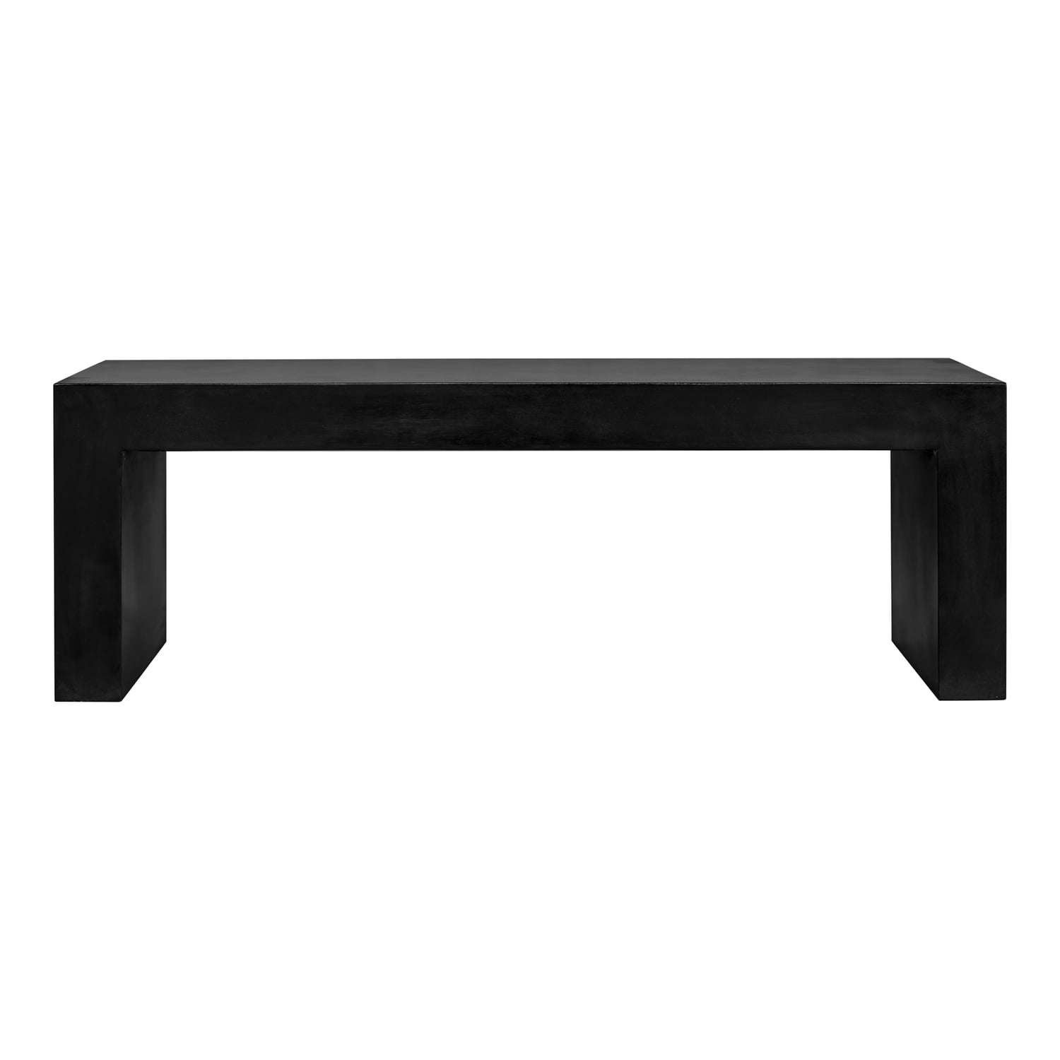Moe's Home Collection Lazarus Outdoor Bench Black - Walmart.com