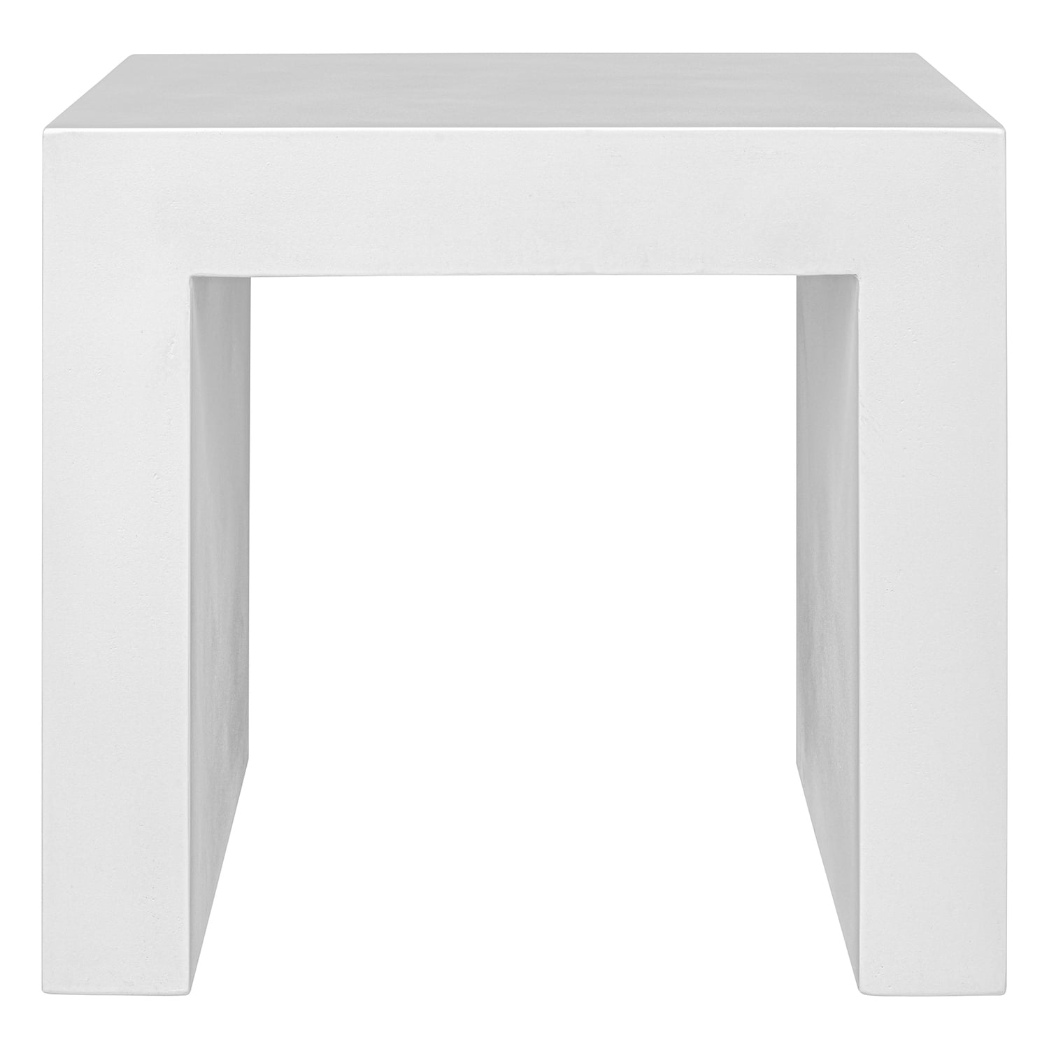 Moe's Home Collection Lazarus Outdoor Stool White Stone Dining Benches ...