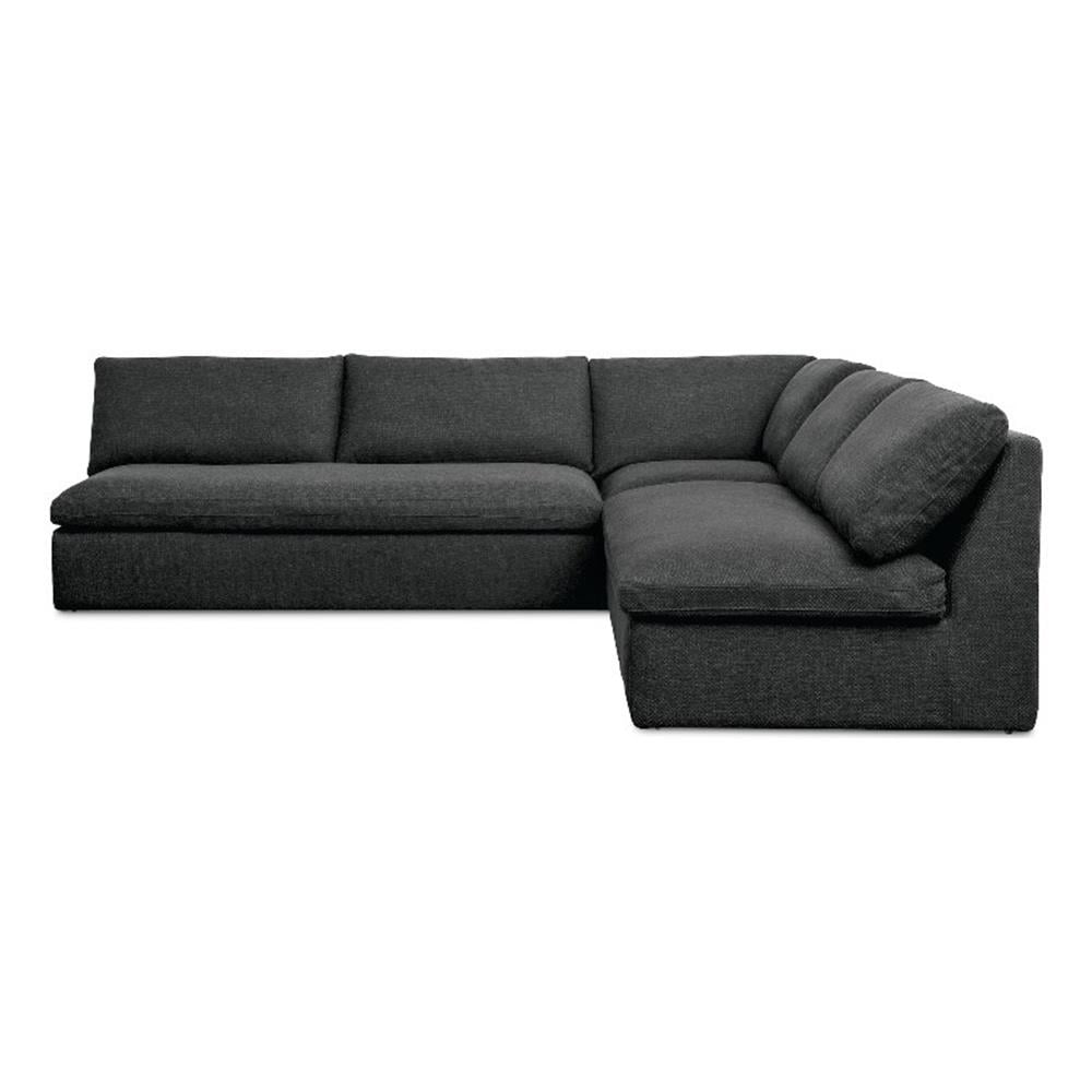 Moe's Home Collection Miles Outdoor Sectional Fabric Gray - Walmart.com