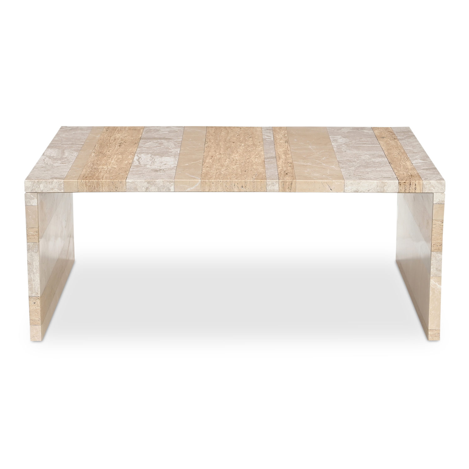 Moe's Home Collection Rosa Coffee Table Multicolor Marble Stone Coffee ...