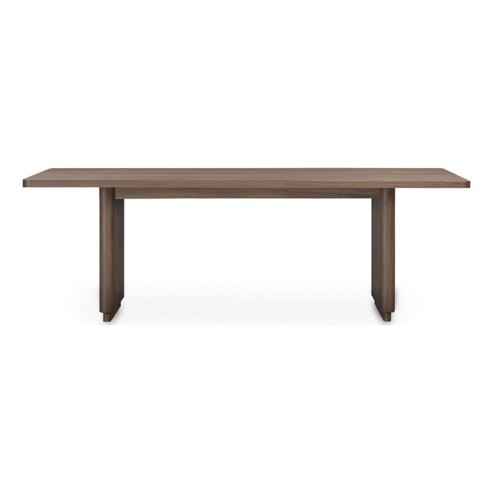Moe's Home Collection Round Off Dining Table Wood Brown - Walmart.com