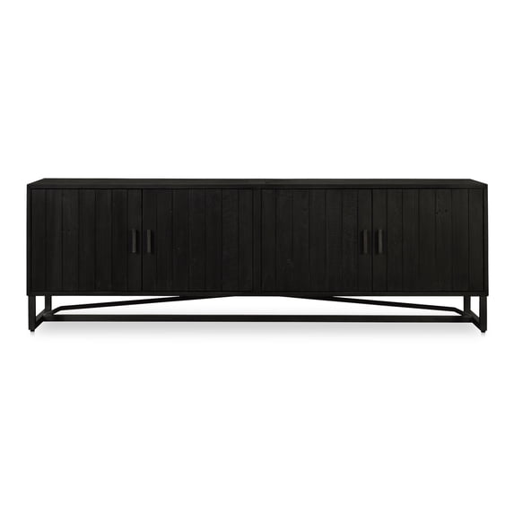 Moe's Home Collection Sierra Media Unit Wood Black - Walmart.com