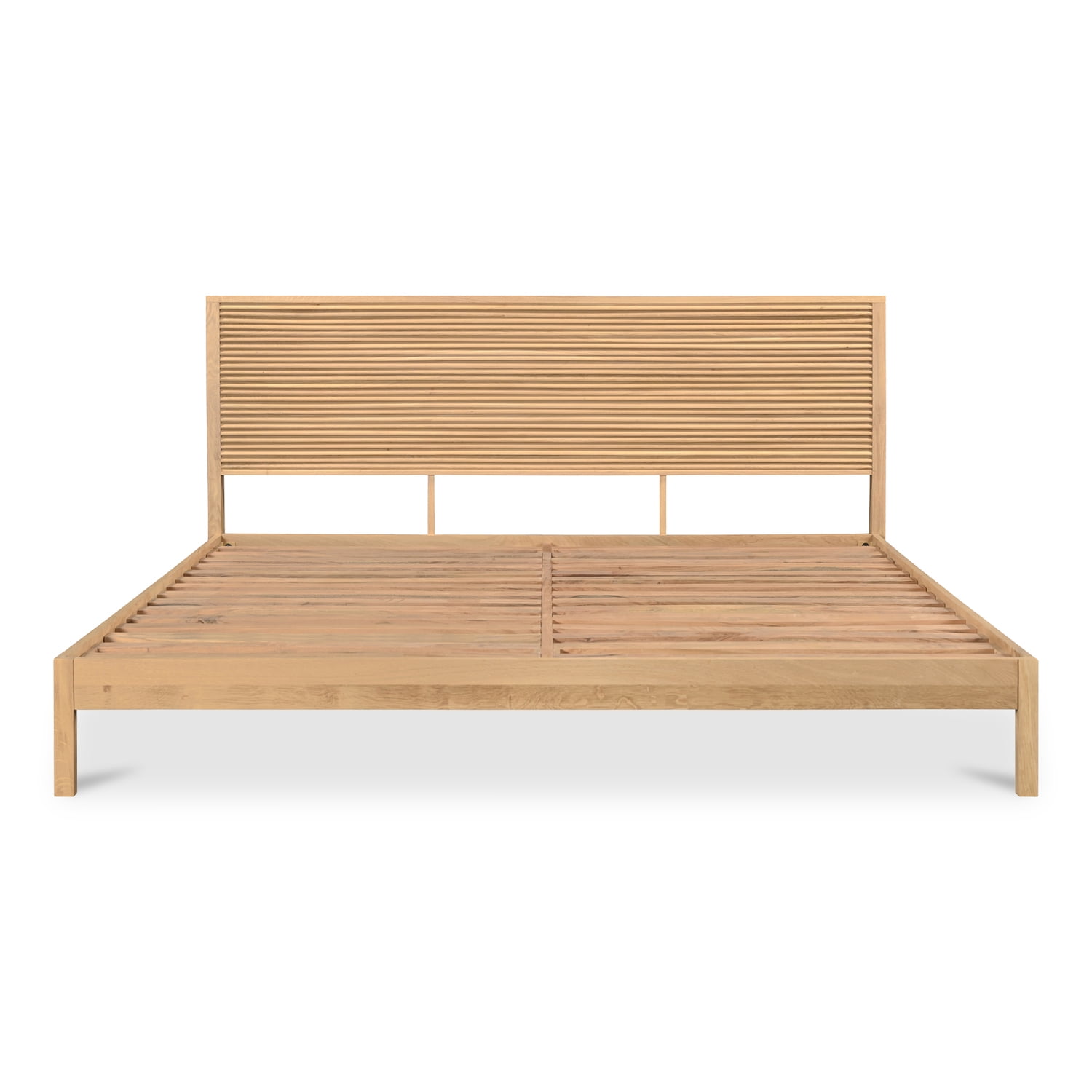Moe's Home Collection Teeda Queen Bed Natural Wood Beds - Walmart.com
