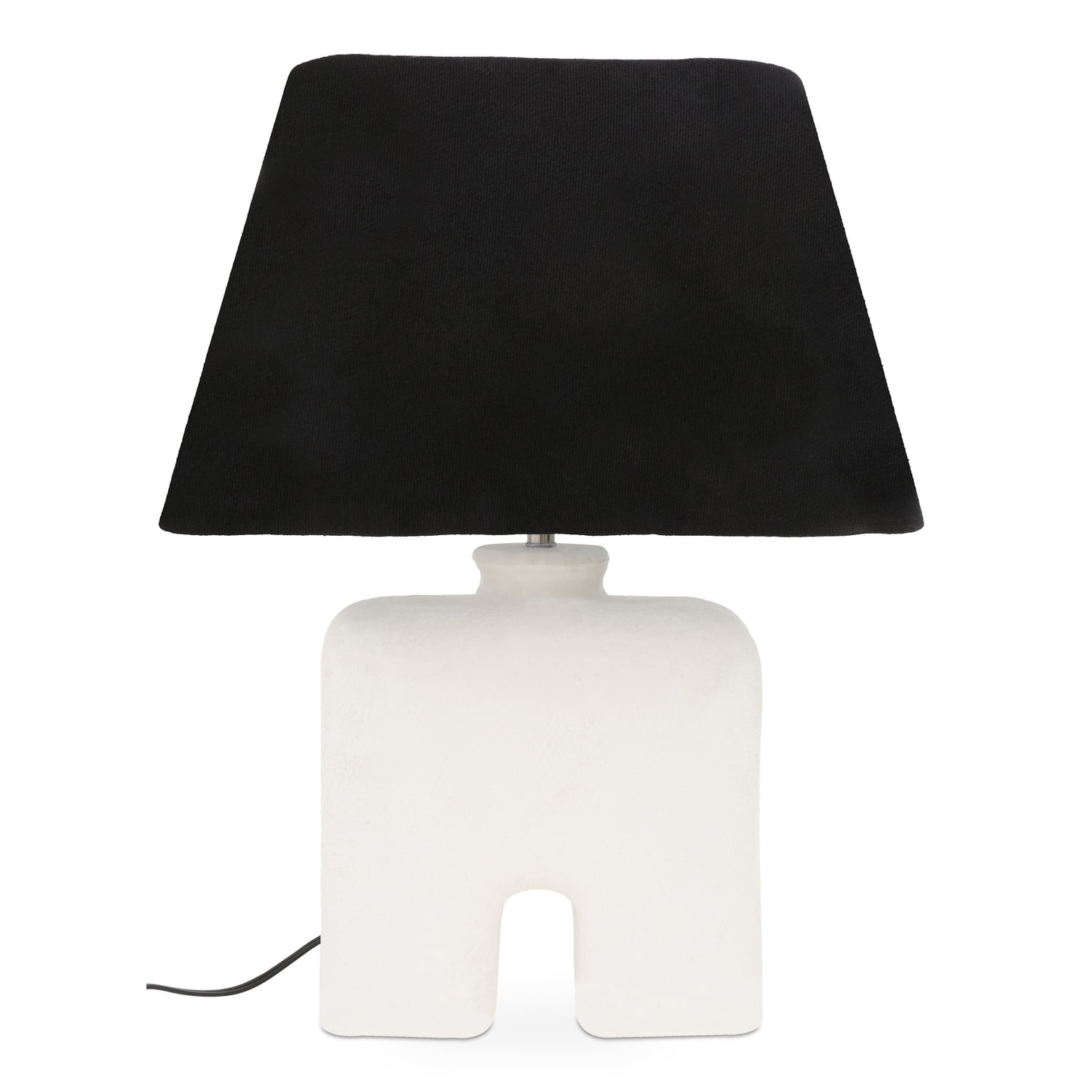 Moe's Home Collection Yara Eco-Mix/Mango Wood Table Lamp in White ...