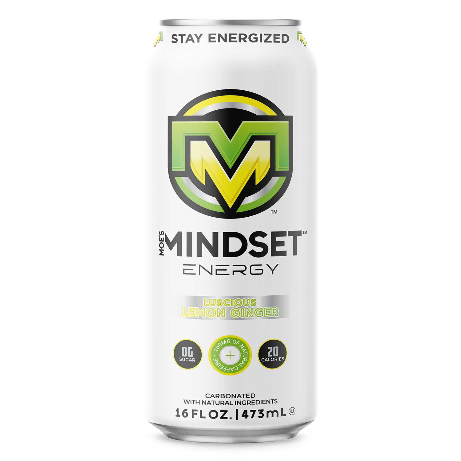 Moe's Mindset Energy Drink, Luscious Lemon Ginger - 12-Pack, 16oz ...