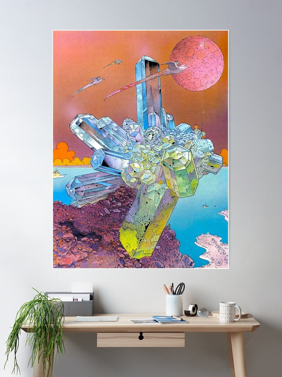 Moebius - Crystals Poster Wall Art, Modern Wall Decor For Living Room ...