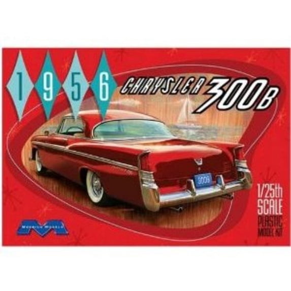 Moebius Model 1207 1956 Chrysler 300B Plastic Model Kit, 1:25 Scale ...