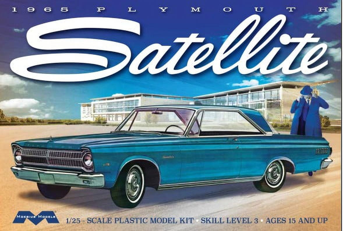 Moebius Model 1215, 1965 Plymouth Satellite, 1/25 Scale Plastic Car ...