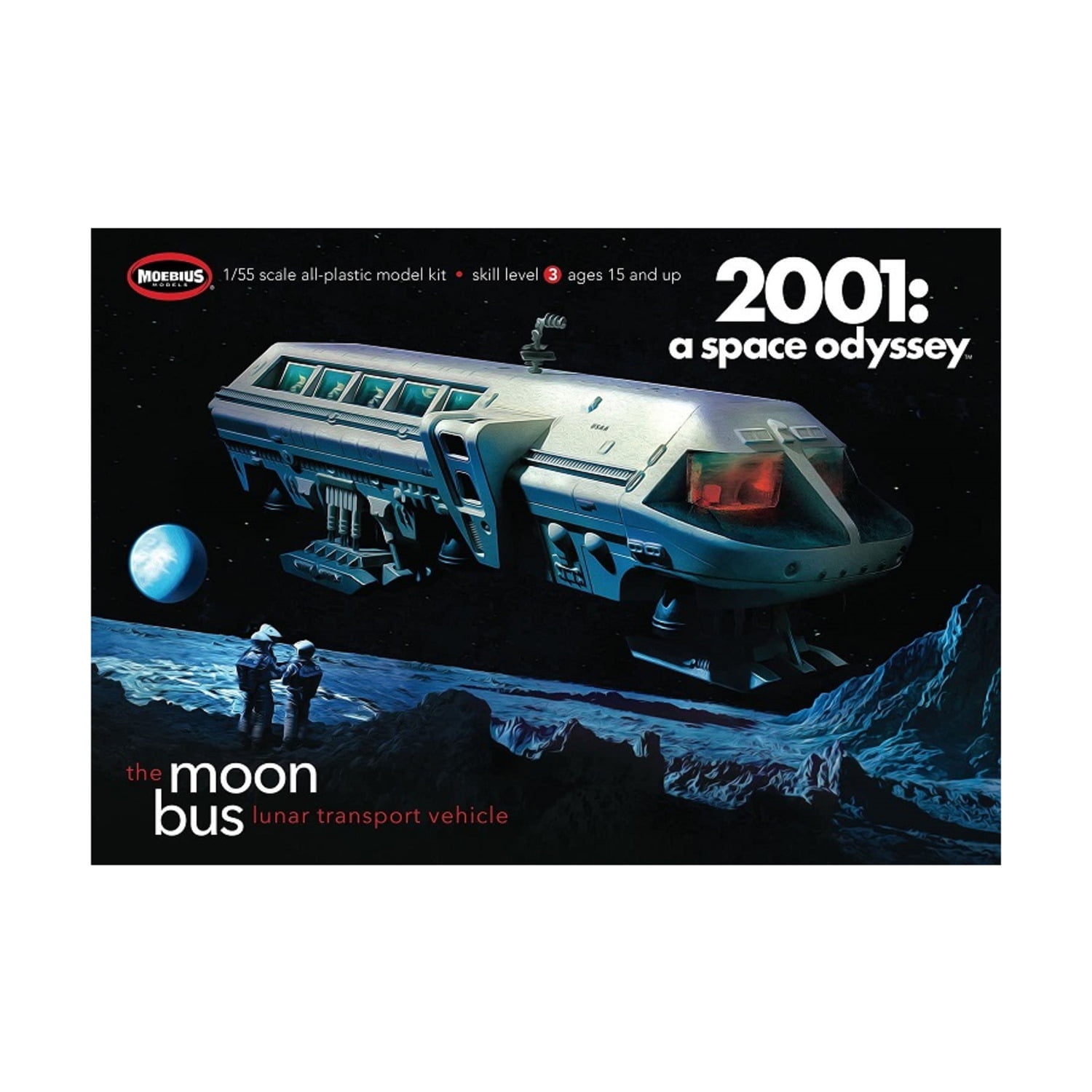 Moebius Models Large Scale 1/50 2001 Moon Bus Plastic Kit for Adults ...