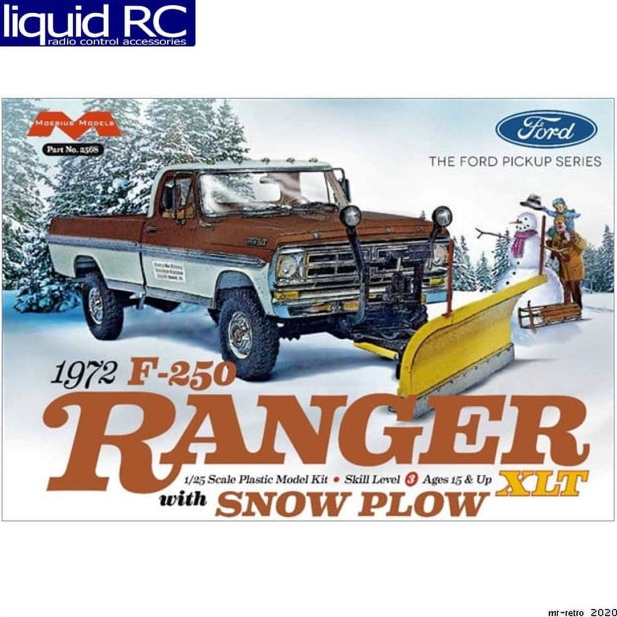 Moebius Models 1972 FORD F-250 4x4 Large Scale Plastic Model Kit with ...