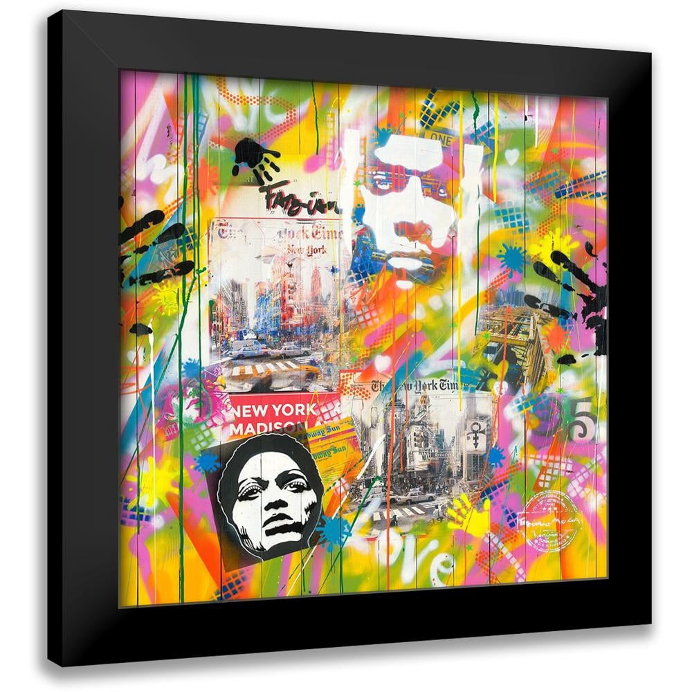 Moega 15x15 Black Modern Framed Museum Art Print Titled - NY GRAFFITY ...