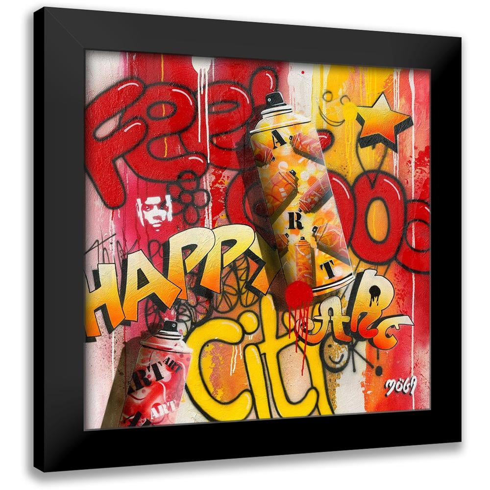 Moega 20x20 Black Modern Framed Museum Art Print Titled - FEEL GOOD ...
