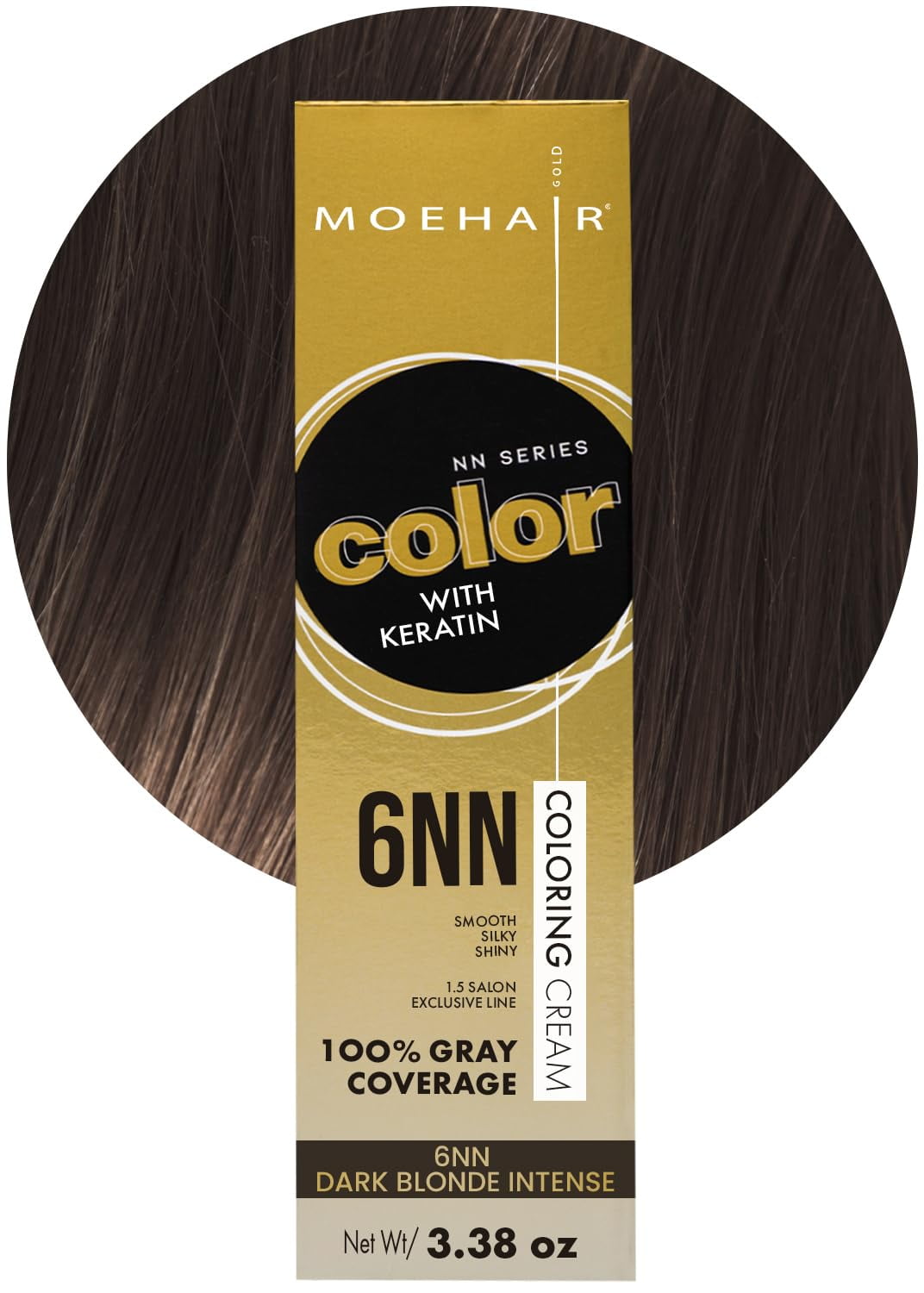 MOEHAIR 6NN Permanent Hair Color (Dark Blonde Intense) | Hair Color for ...