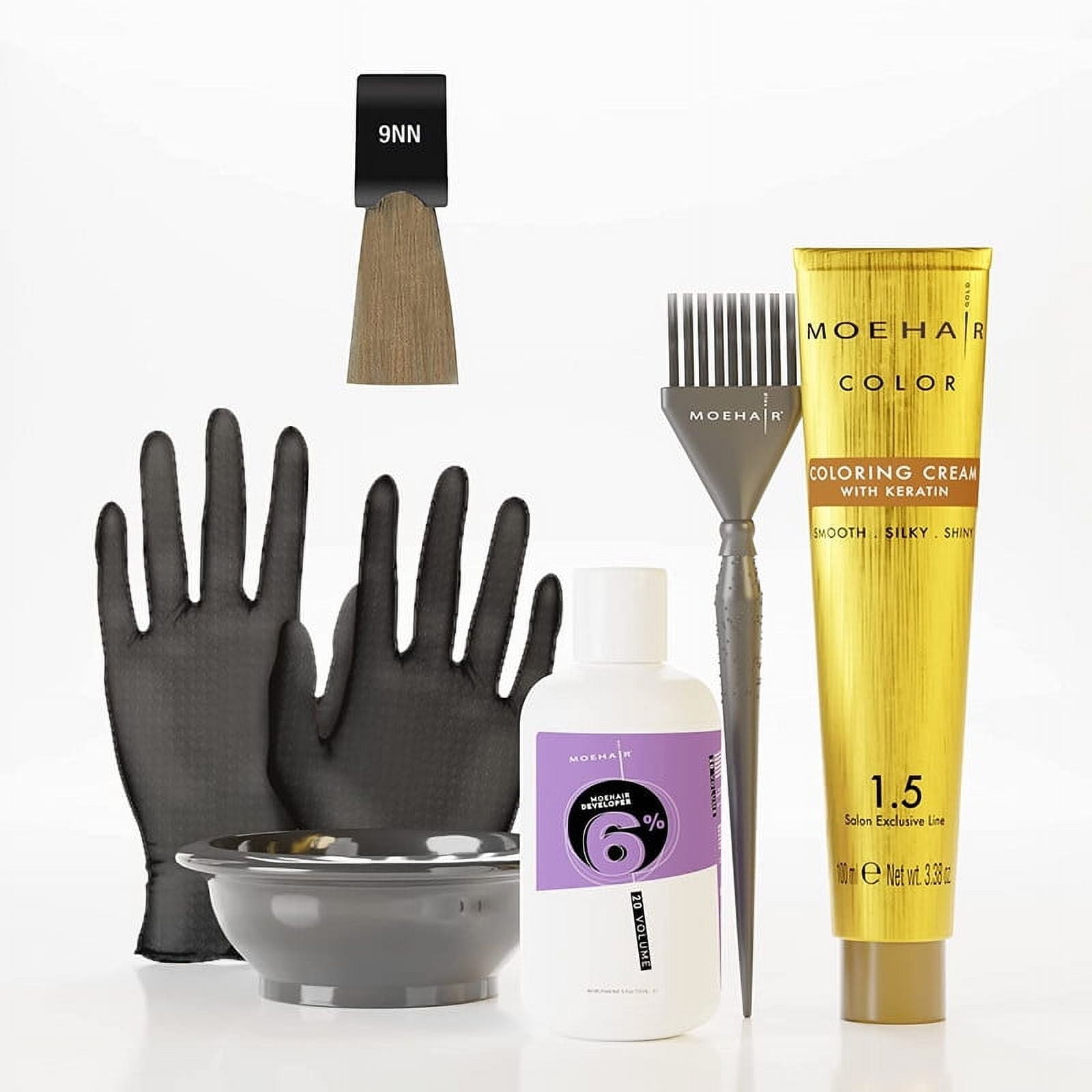 Moehair Coloring Kit - 9NN Series Coloring Cream with Keratin ...