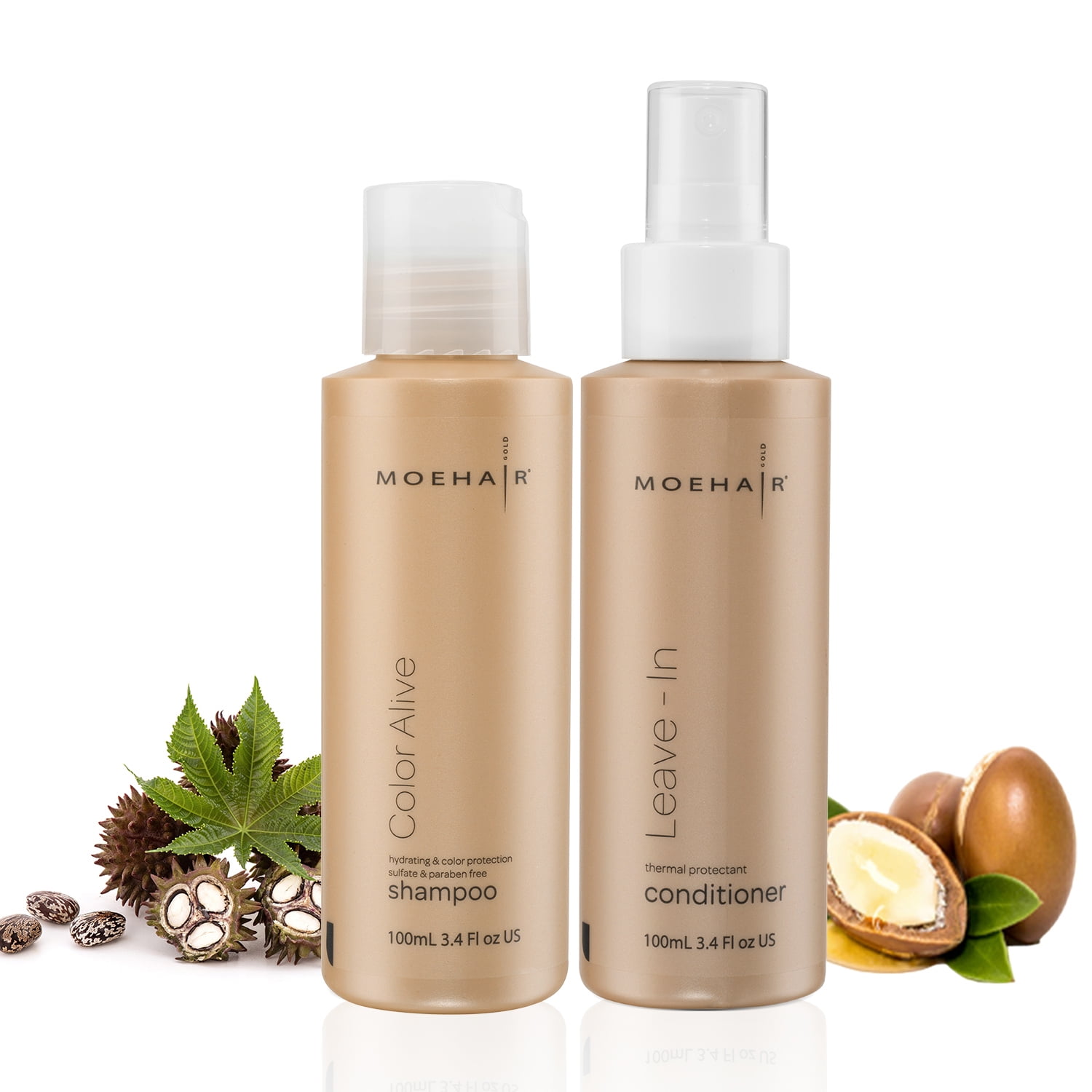 Moehair Combo Pack of Color Alive Shampoo (3.4 Fl Oz) and Leave-in ...