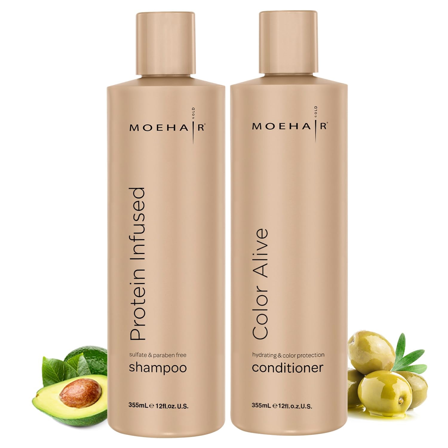 Moehair Combo Pack Of Protein Infused Shampoo 12 Fl Oz And Color