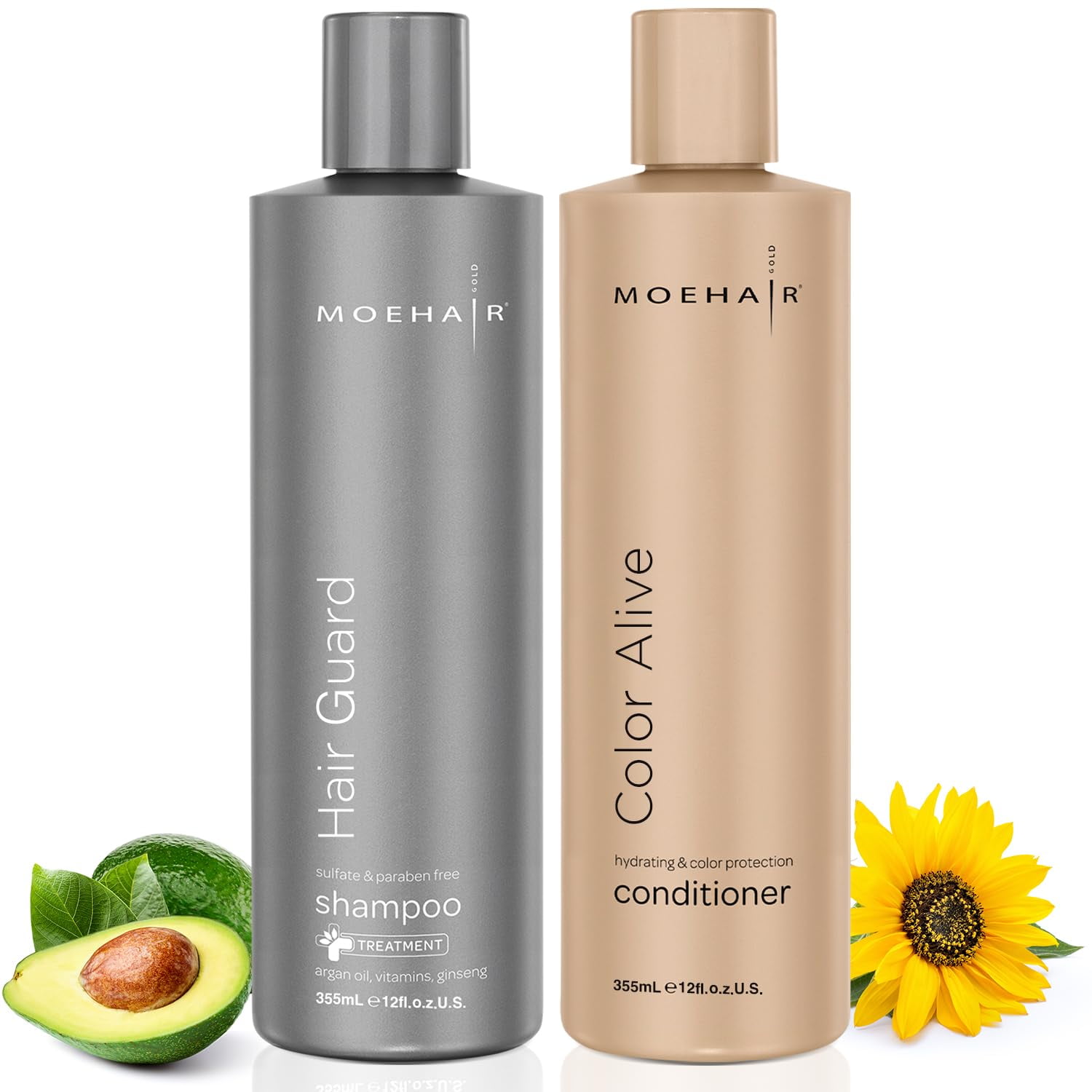 Moehair Hair Guard shampoo (12fl) And Color Alive Conditioner (12fl ...