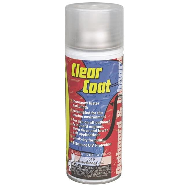 Moeller Marine Clear Coat High Gloss Engine Paint, UV Protection, 12-oz ...