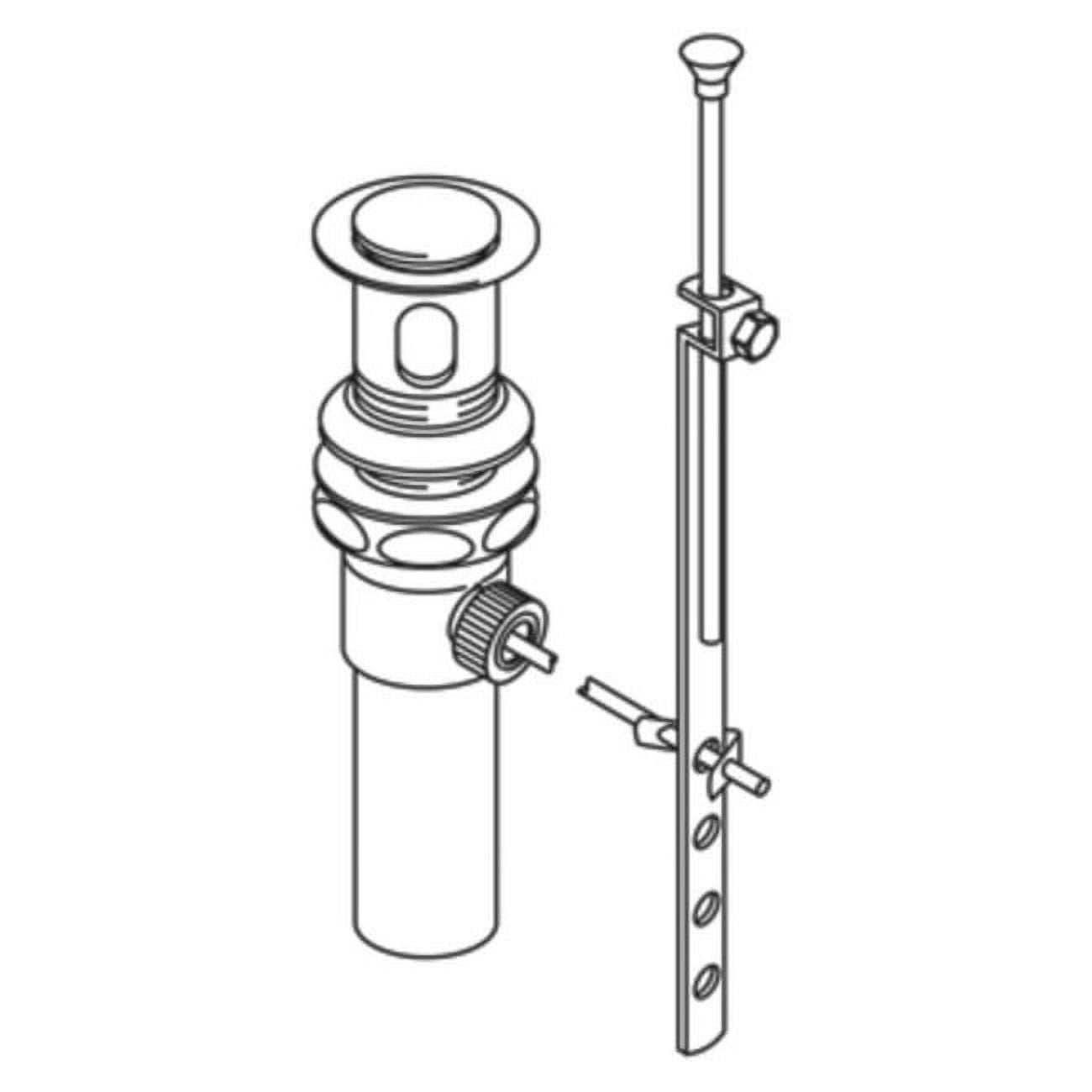 Moen 104770 1-1/4" Brass Pop-Up Drain Assembly - Chrome - Walmart.com
