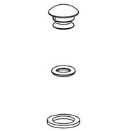 Moen Monticello Porcelain/Chrome Replacement Handle Knob Insert ...