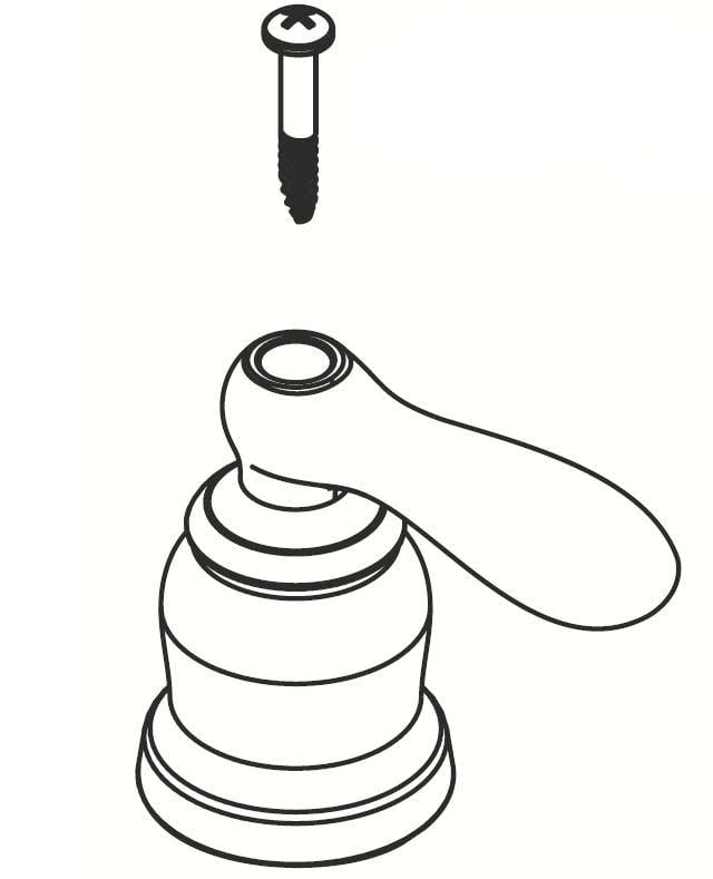 Moen 144451 Chrome Lever Handle & Handle Screw - Walmart.com