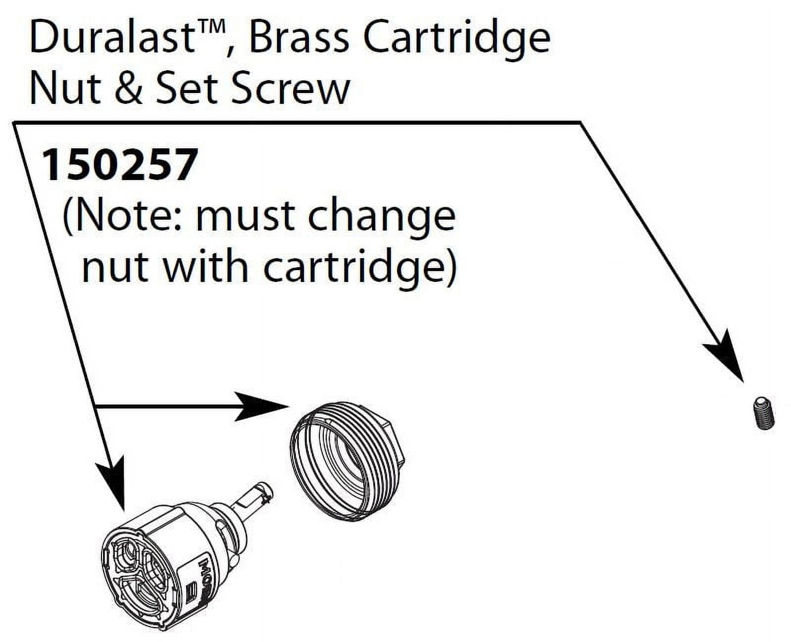Moen Bathroom Sink Repair Parts - Duralast & Brass Cartridge Nut Kit ...
