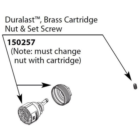 Moen Bathroom Sink Repair Parts - Duralast & Brass Cartridge Nut Kit ...