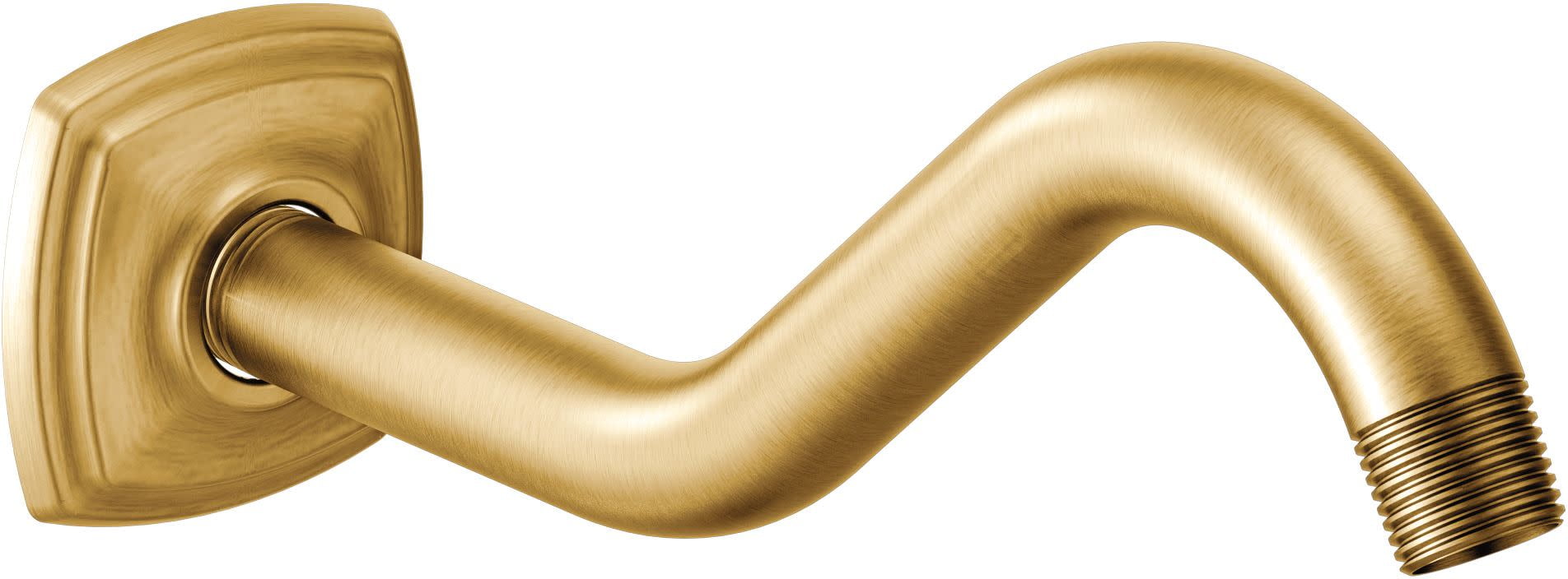Moen 161951BG Curved Shower Arm - Gold - Walmart.com