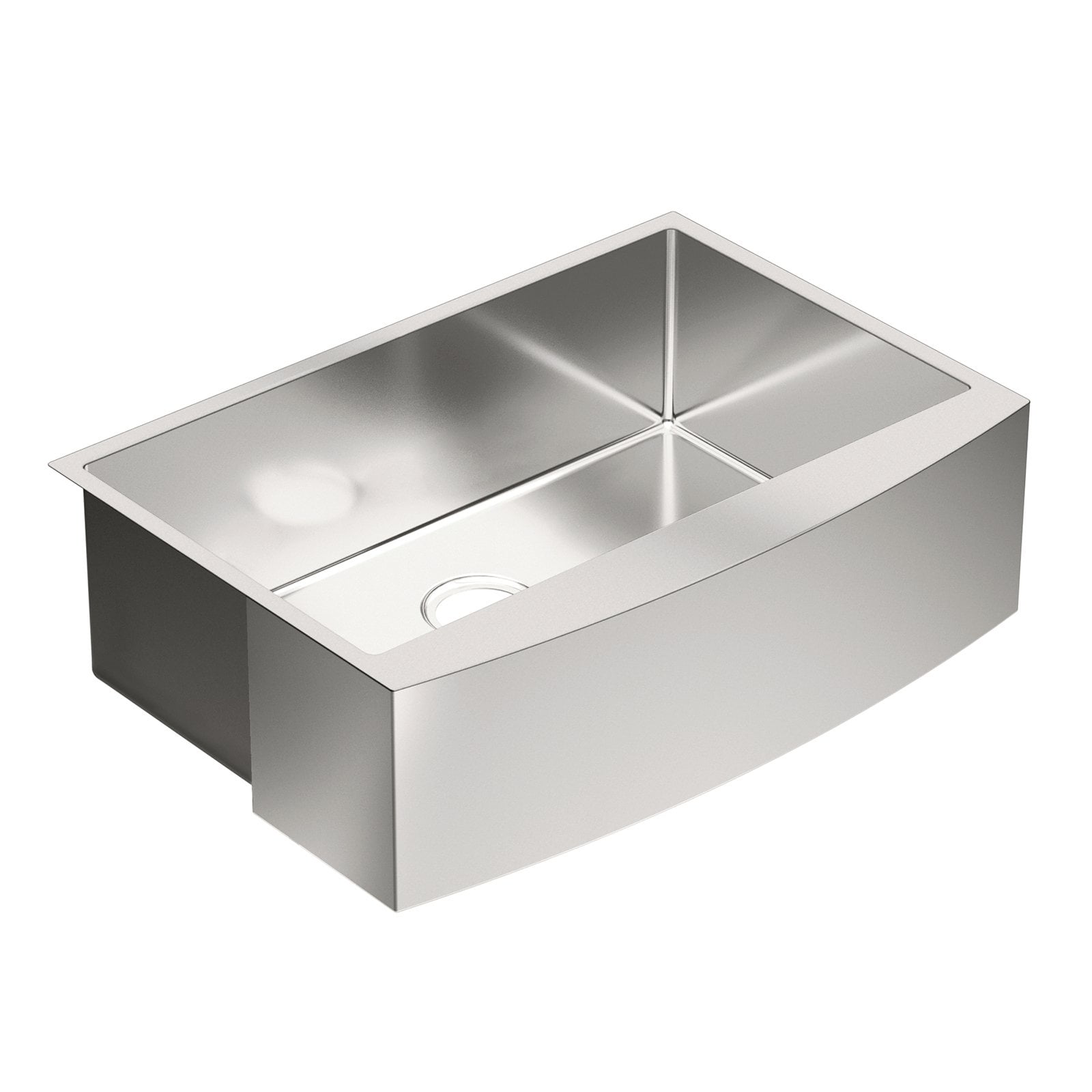 Moen 1800 Series Stainless Steel 30in Rectangle Single Bowl Sink ...