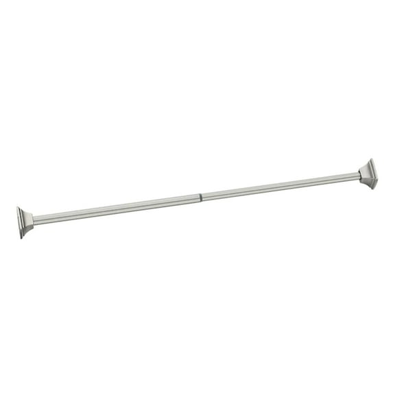Moen 44-in to 72-in Brushed Nickel Tension Single Straight Adjustable ...