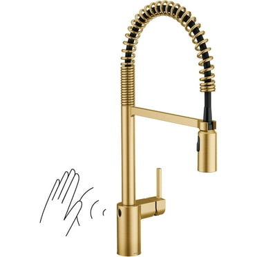 Free Shipping! Moen S664Bg Brushed Gold Two-Handle Kitchen Faucet ...