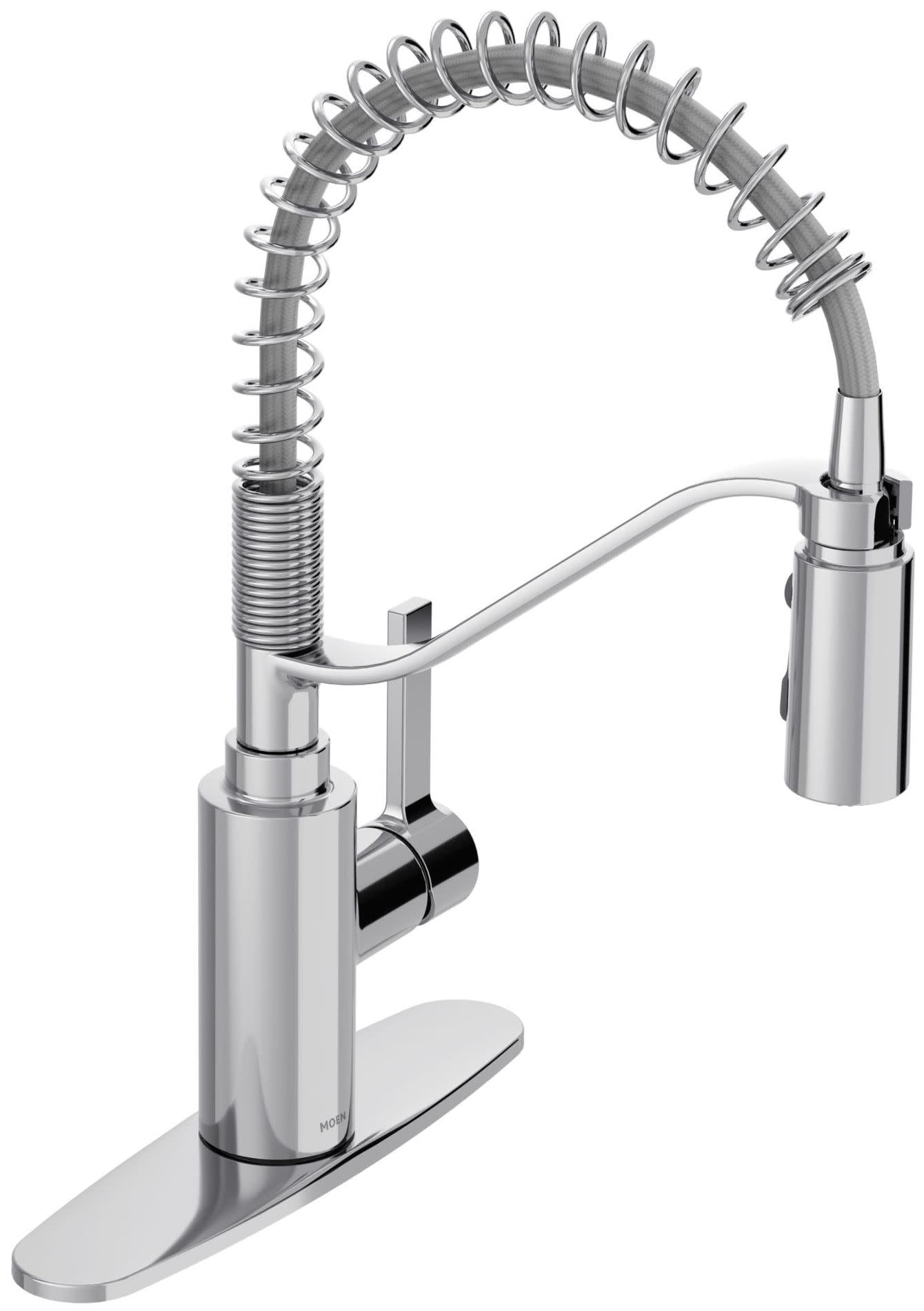 Moen 5926 Genta Lx 1.5 GPM Single Hole Pre-Rinse Pull Down Kitchen ...