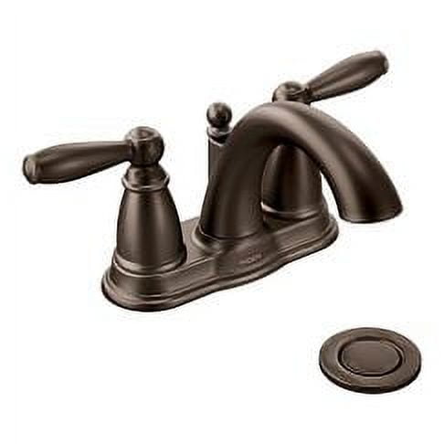Moen 6610ORB Kitchen Spout, Rubbed Bronze Two-Handle Bathroom Faucet ...