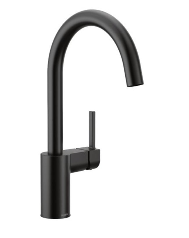 Moen 7365 Align High-Arc Kitchen Faucet - Black - Walmart.com