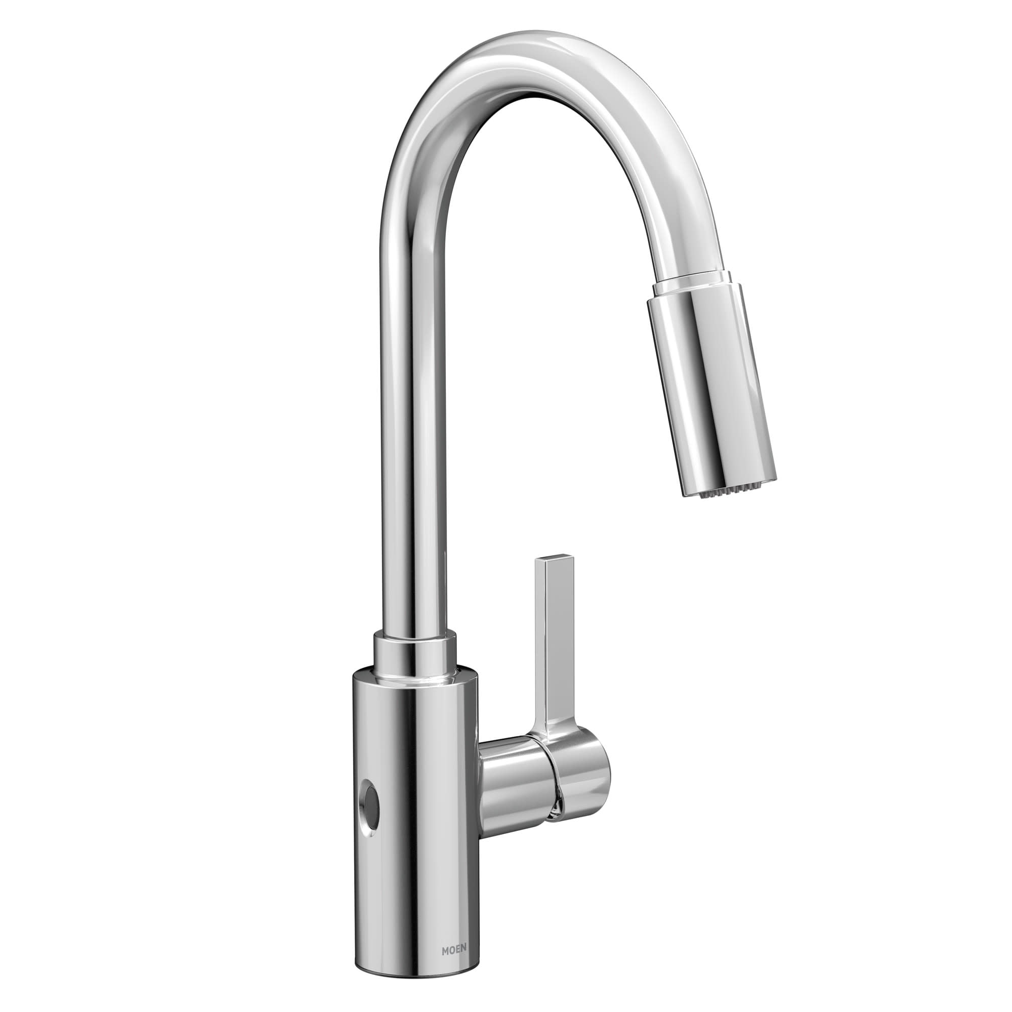 Moen 7882Ew Genta Lx 1.5 GPM Single Hole Pull Down Kitchen Faucet ...