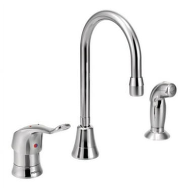 Moen M-DURA Chrome Two-Handle Kitchen Faucet - Walmart.com