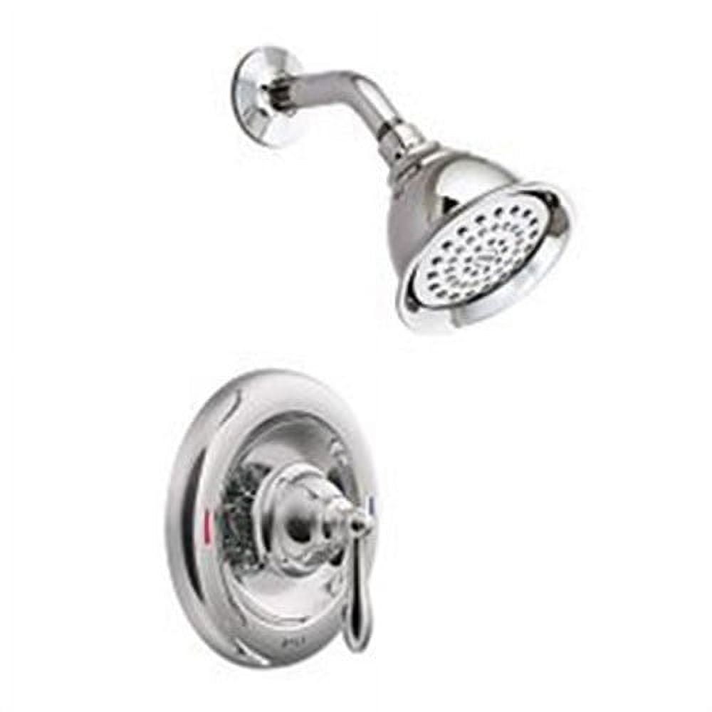 Moen 82495C Single Handle Posi-Temp Pressure Balanced Shower Faucet, 4-inch Showerhead, Chrome ...