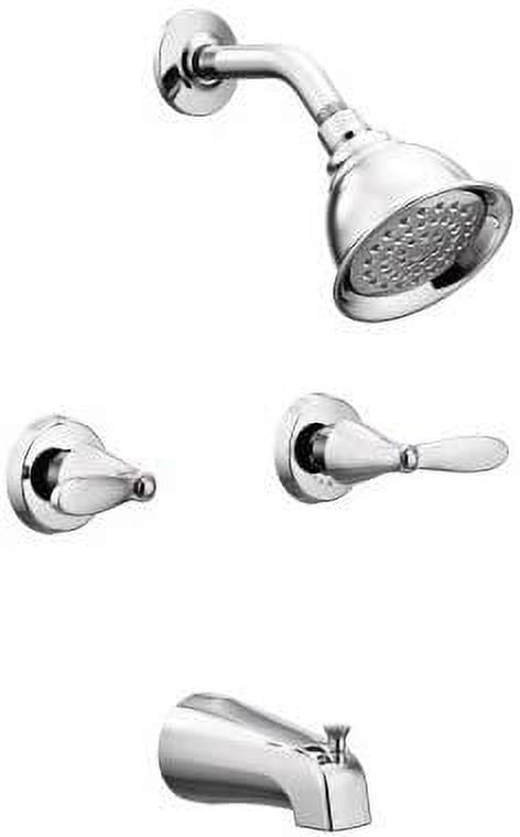 Moen 82602 Tub & Shower Finish Adler 2-Handle 1-Spray Tub and Shower ...