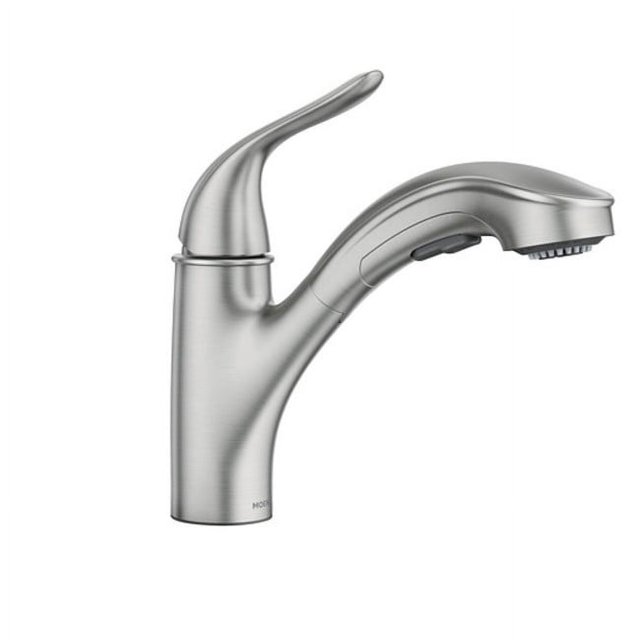 Moen 87557 Brecklyn One-Handle Kitchen Faucet - Spot Resist Stainless ...