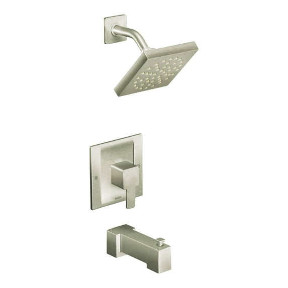 Free Shipping! Moen 90 Degree Brushed Nickel Posi-Temp(R) Tub/Shower - Walmart.com