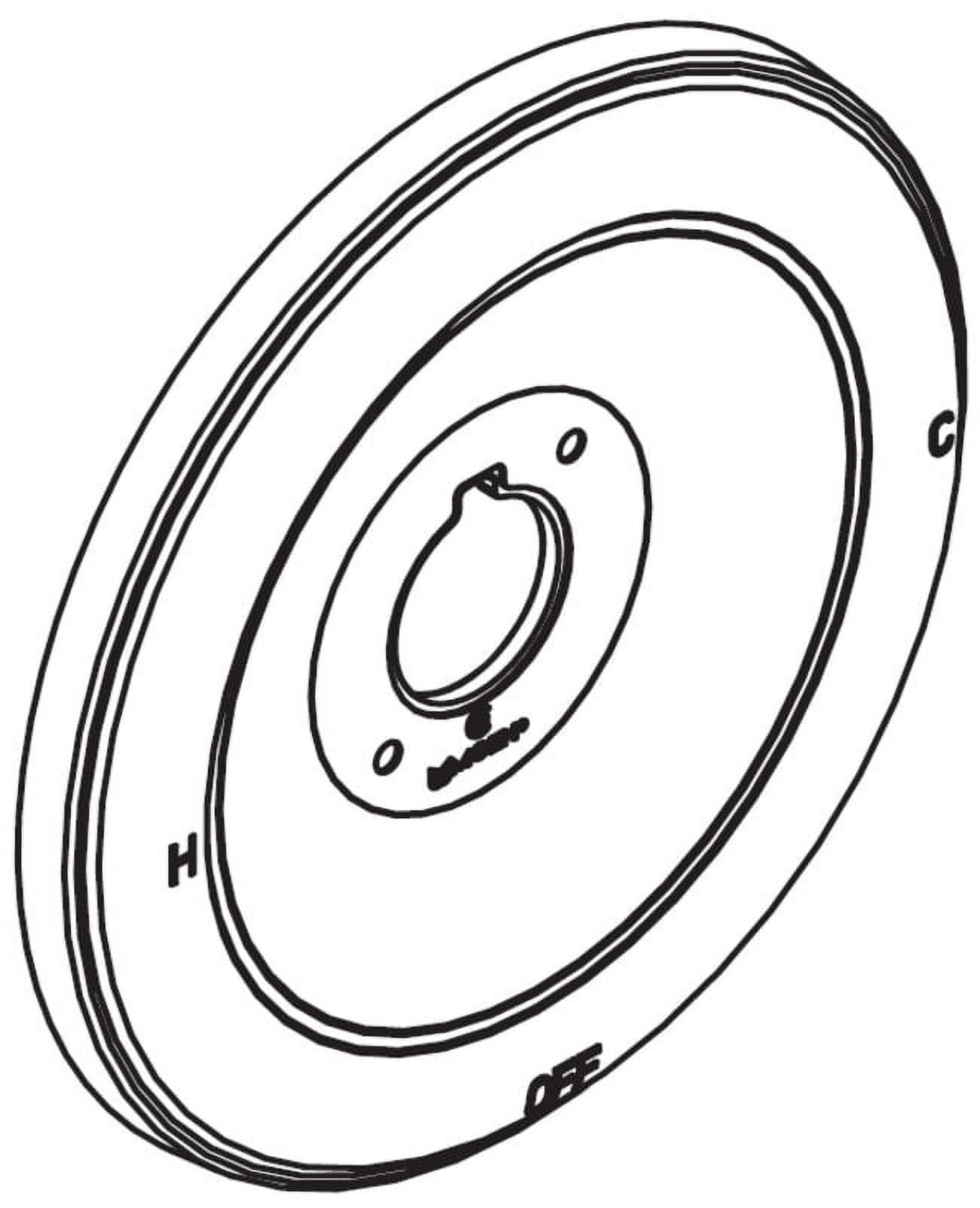 Moen 97577 Moentrol Single Handle Tub / Shower Escutcheon - Bronze ...