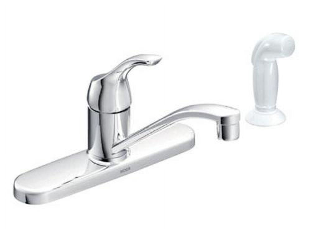 Moen Adler Chrome One-Handle Low Arc Kitchen Faucet - Walmart.com
