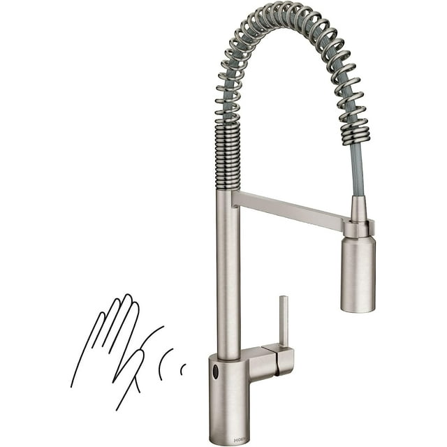 Free Shipping! Moen Align Spot Resist Stainless Steel Motionsense Wave ...